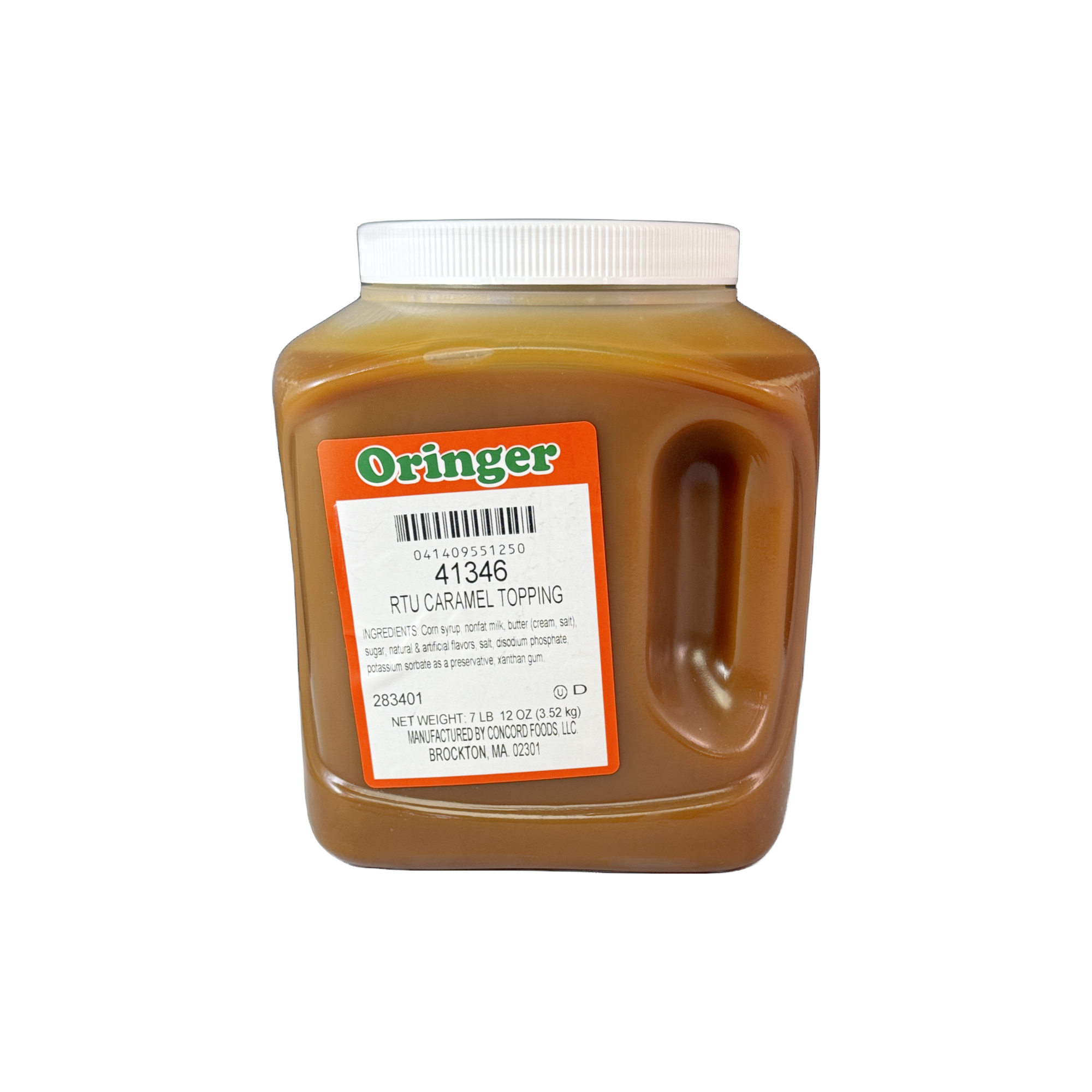Oringer Caramel RTU Topping, #41346, 3/4 Gallon Jug – Koldkiss
